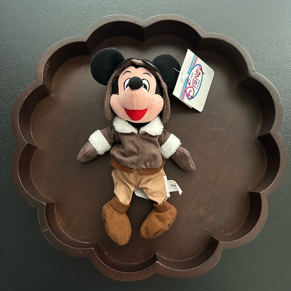 Disney | Toys | Disney Pilot Mickey Mouse Aviator Bean Bag Plush In ...